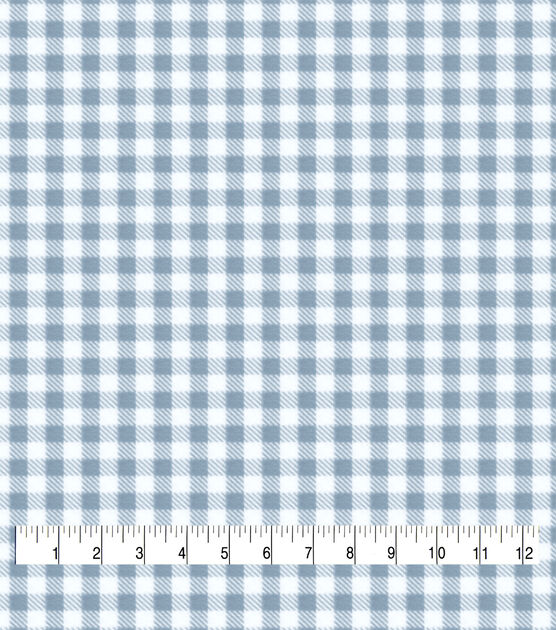 Pop Blue Check Super Snuggle Flannel Fabric Joann