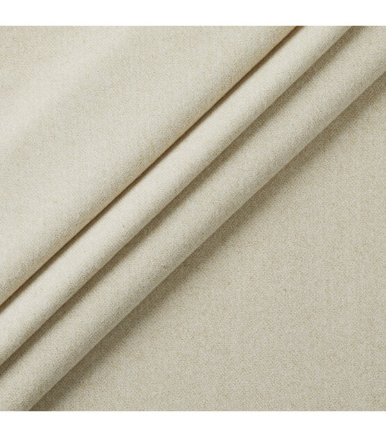 Cream Solid Brushed Cotton Shirting Fabric Joann