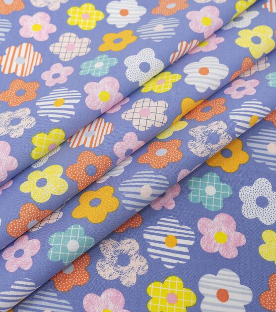 Singer 18 X 21 Modern Daisy Cotton Fabric Quarter 1pc Joann