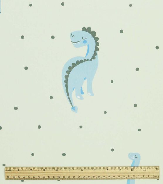 Dinosaurs On Cream With Dots Soft And Minky Fleece Fabric Joann