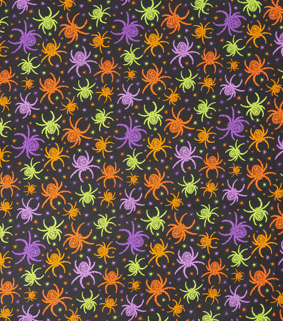 Singer 18 X 21 Spiderweb Halloween Cotton Fabric Quarter Bundle 5pc