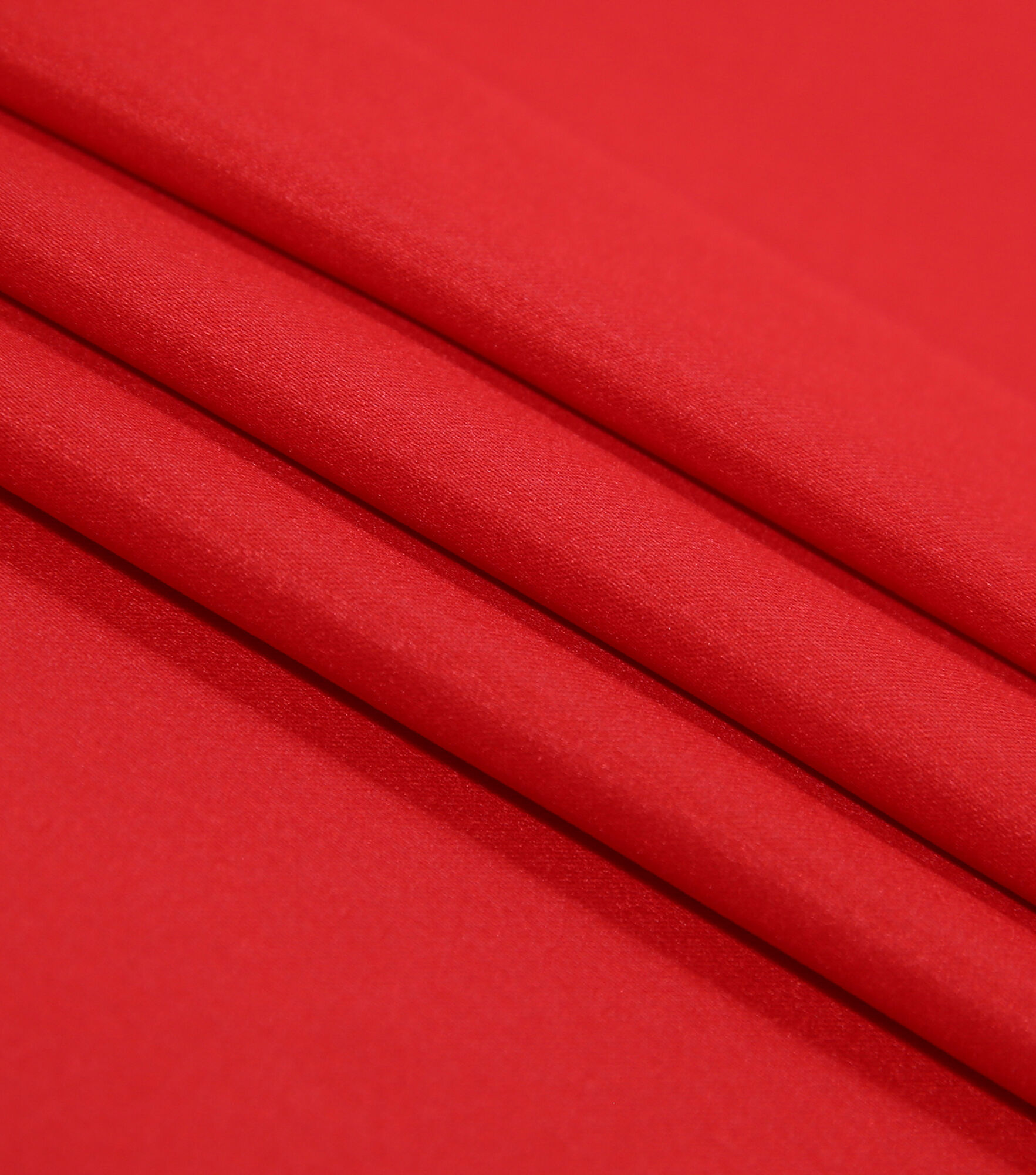 Glitterbug Satin Fabric 45 Solid Red
