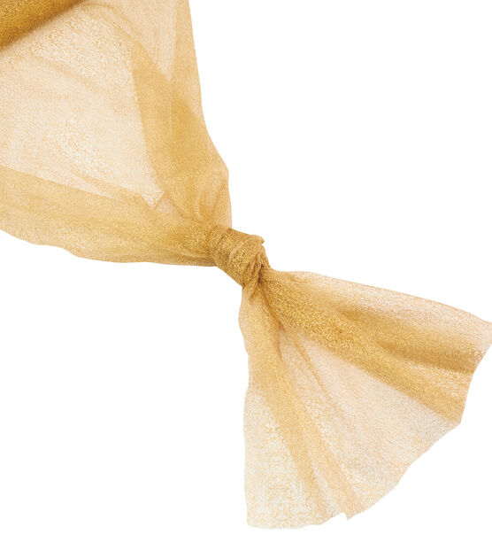Gold Sparkle Mesh Fabric Joann