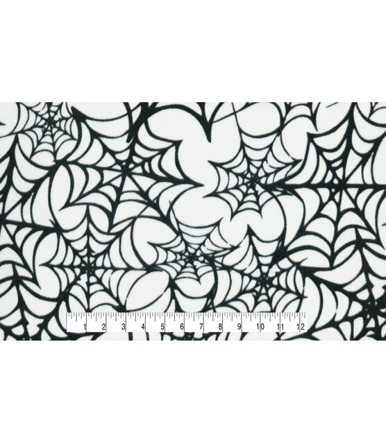 Pop Halloween Webs Lightweight Fleece Fabric Joann