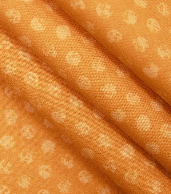 Dots On Orange Cotton Fabric By Keepsake Calico Joann