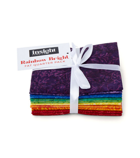 18 X 21 Rainbow Bright Batik Cotton Fat Quarter Bundle 12pc Joann
