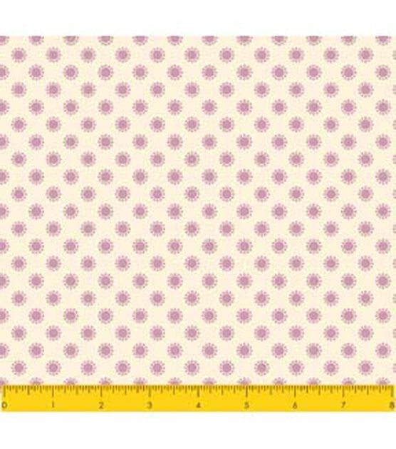 Stitch And Sparkle Lavender Sundots Cotton Fabric Joann