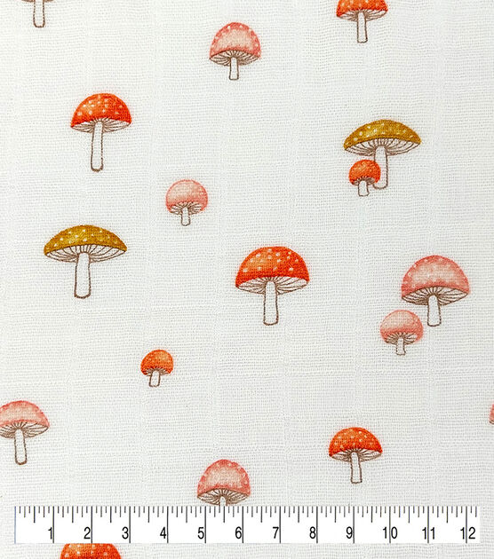 Woodland Mushroom Swaddle Organic Nursery Cotton Fabric Joann