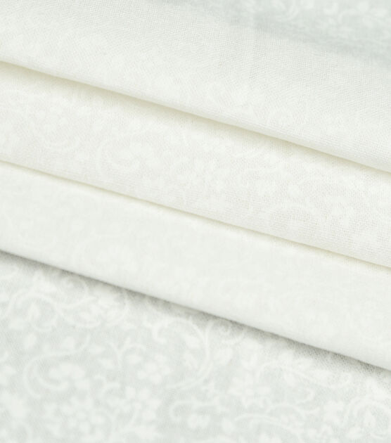 White Ditsy Floral Scroll Quilt Cotton Fabric By Keepsake Calico Joann