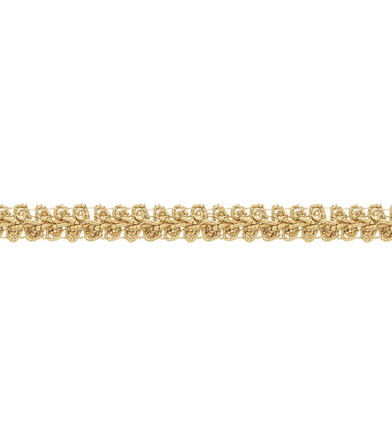 Simplicity Holographic Gimp Trim 05 Gold Joann
