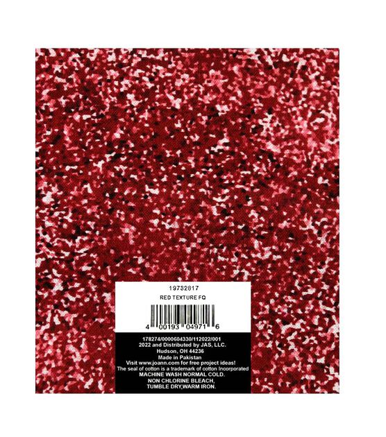 18 X 21 Red Texture Quilt Cotton Fabric Quarter By Keepsake Calico