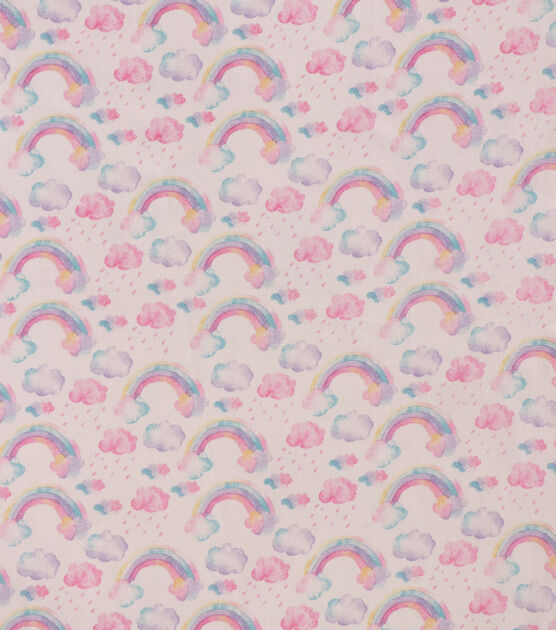 Water Color Rainbow Novelty Cotton Fabric Joann