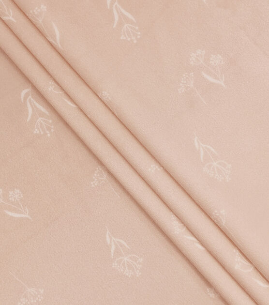 Pink Tossed Flower Fleece Nursery Fabric Joann