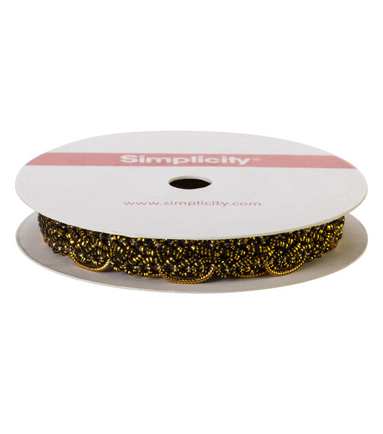 Black Gold Scroll Trim 12 Joann