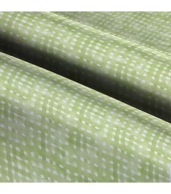 Susan Winget Green Spring Meadow Check Cotton Fabric By Keepsake Calico