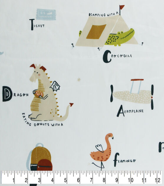 Abc Icons Cotton Soft And Minky Fleece Nursery Fabric By Lil Pop Joann