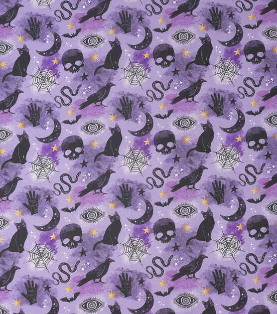 Singer 18 X 21 Spooky Scene Halloween Cotton Fabric Quarter Bundle