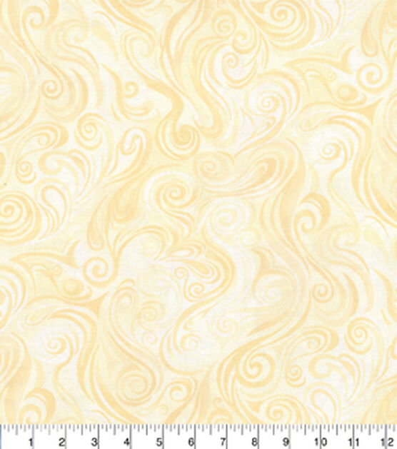 Cream Bold Swirls Cotton Fabric By Keepsake Calico Joann