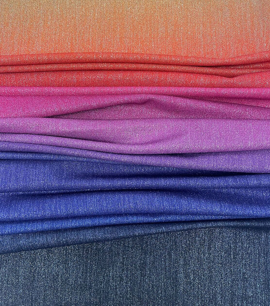 Metallic Pink And Purple Ombre Galaxy Knit Fabric Joann