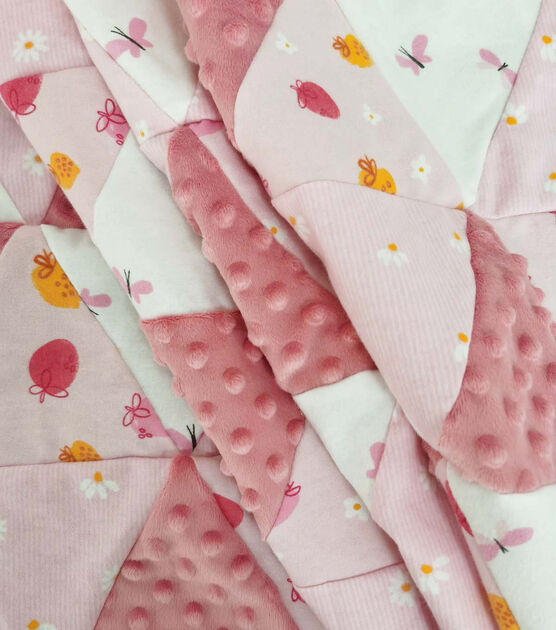 Strawberries And Daisies Cheater Quilt Nursery Fabric By Lil Pop Joann