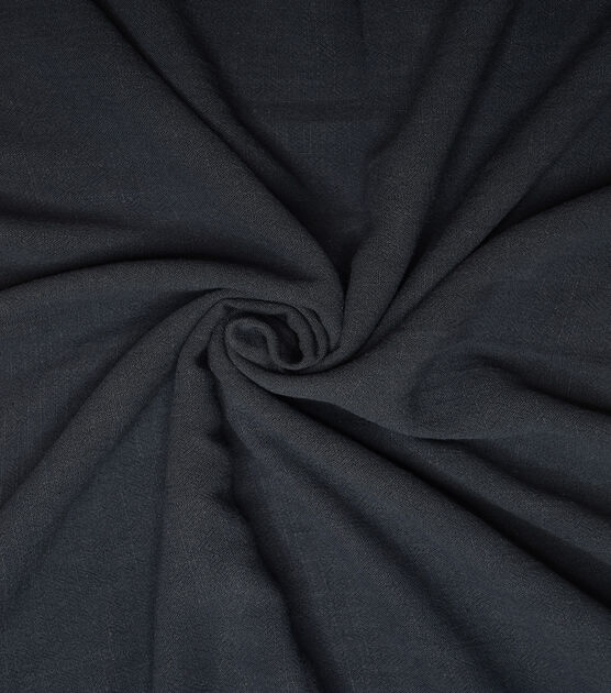 Dark Brown Slub Linen Rayon Blend Fabric Joann