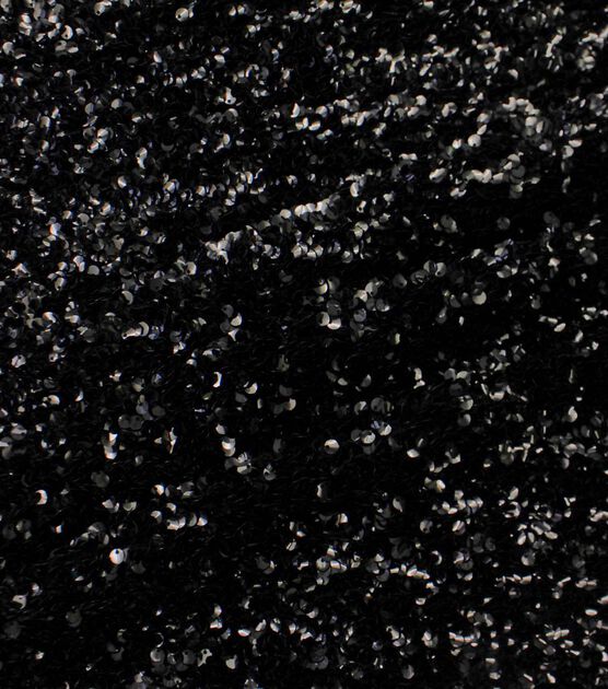 Badgley Mischka Black Sequin Velvet Fabric Joann