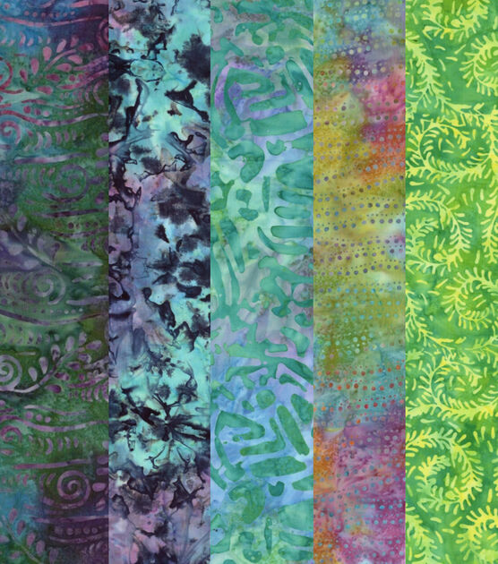 Indonesian Batik Two 5 Pc Cotton Fabric Quarter Bundle Joann