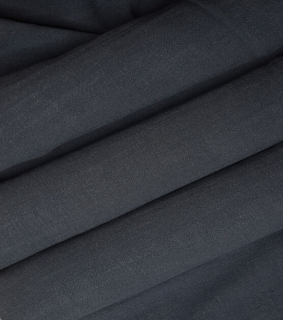 Dark Brown Slub Linen Rayon Blend Fabric Joann