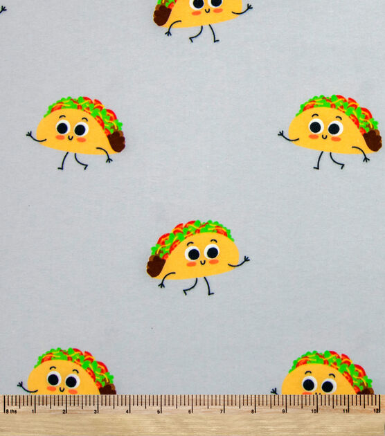 Taco Faces Super Snuggle Flannel Fabric Joann