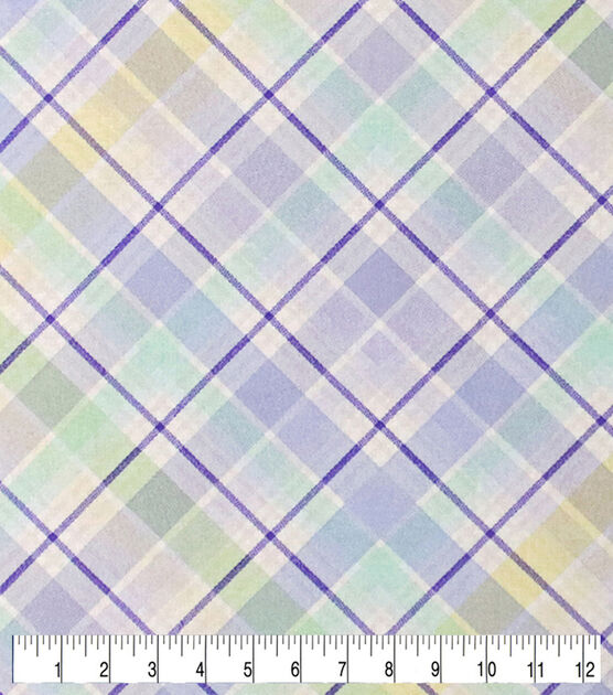 Purple Easter Plaid Easter Cotton Fabric Joann