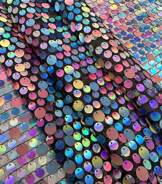 Sequin Rainbow Paillette Mesh Fabric By Glitterbug Joann
