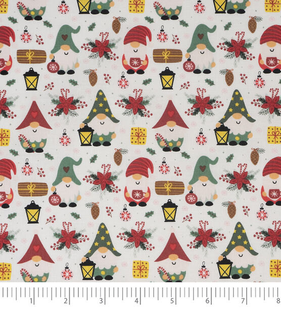 Singer 18 X 21 Gnomes Christmas Cotton Fabric Quarter 1pc Joann