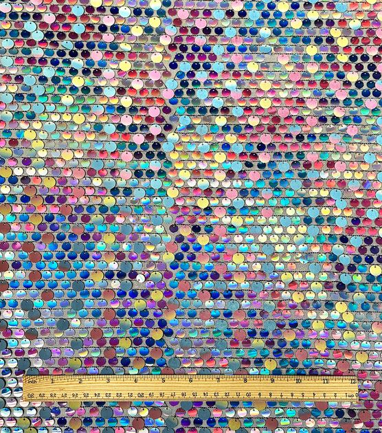 Sequin Rainbow Paillette Mesh Fabric By Glitterbug Joann
