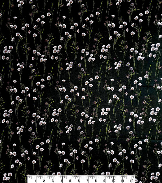 Dainty Florals Onyx Cotton Canvas Fabric Home Essentials Joann