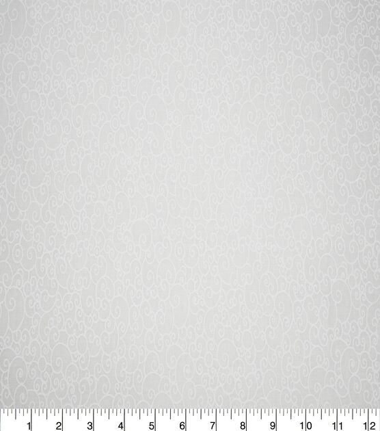White Scrolls Quilt Cotton Fabric By Quilters Showcase Joann