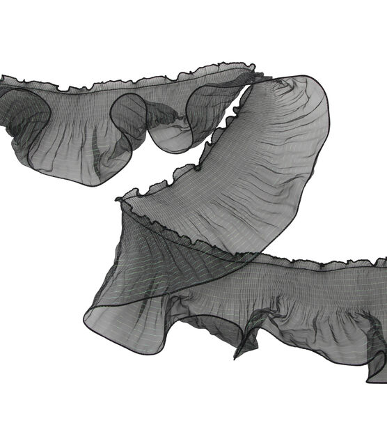 Yaya Han Sew On Mermaid Ruffle Black Iridescent Trim Joann
