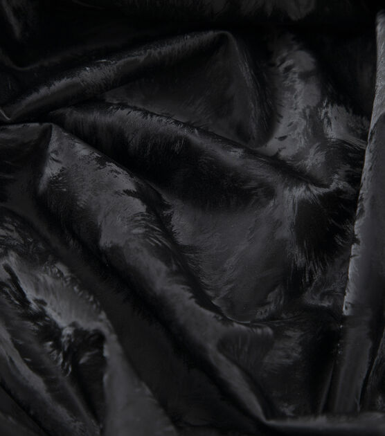 Yaya Han Black Stretch Faux Leather Fabric Joann