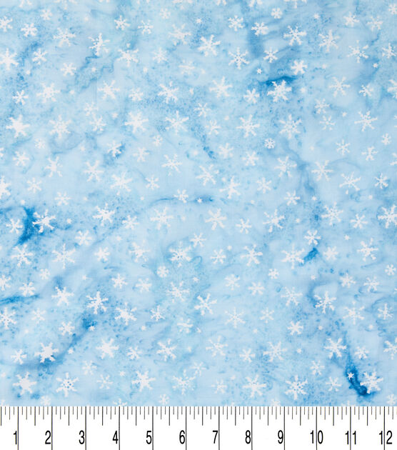 Blue Snowflakes Christmas Cotton Fabric Joann