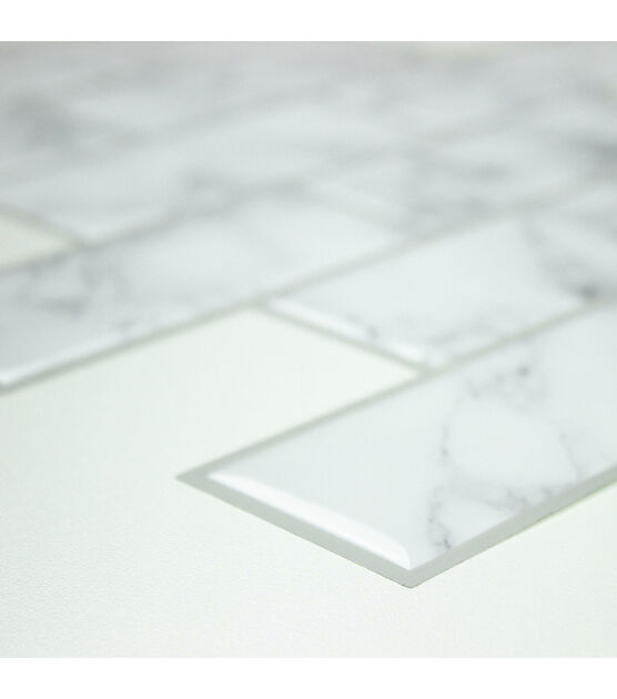 Carrara Marble Subway Peel And Stick Tile Backsplash Joann