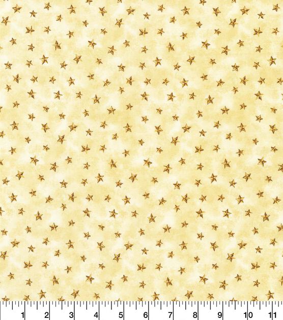 Robert Kaufman Golden Stars On Cream Patriotic Cotton Fabric Joann