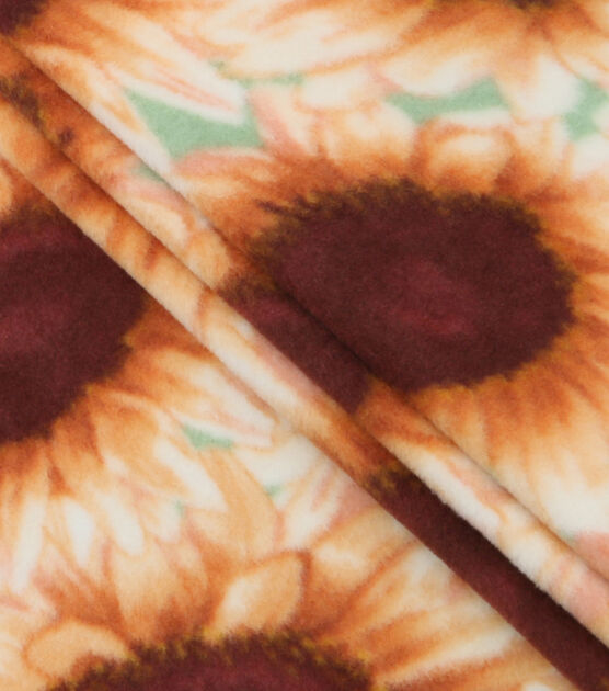 Packed Sunflowers Anti Pill Fleece Fabric Joann