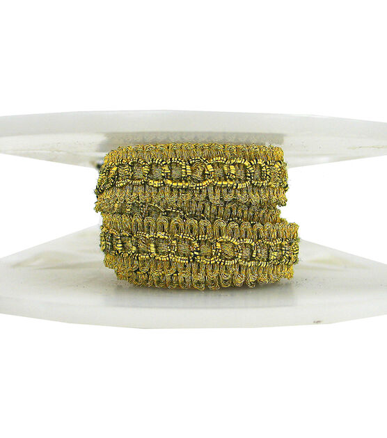 Black And Gold Metallic Braid Trim Joann