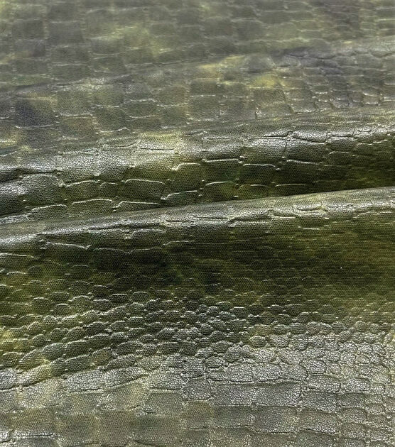Green Coated Embossed Faux Leather Fabric By The Witching Hour Joann