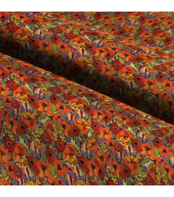Susan Winget 108 Orange And Red Poppies Premium Wide Cotton Fabric Joann
