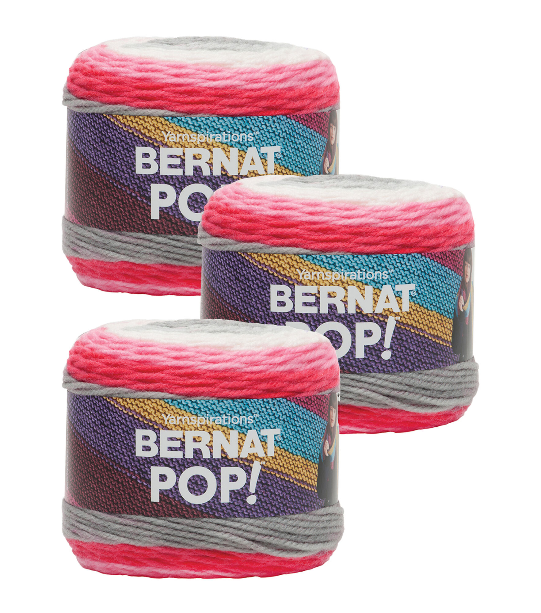 Bernat Medium Weight Acrylic Yarn 3 Bundle By Pop Joann