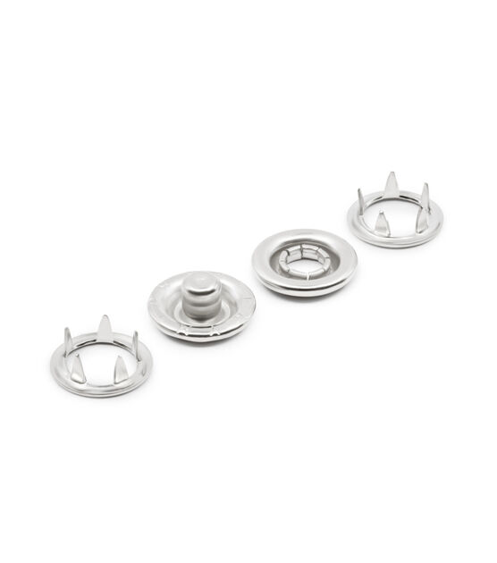 Dritz 7∕16 Open Ring Snaps And Tools 60 Sets Nickel Joann