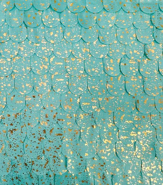Metallics Scallops On Green Taffeta Fabric By Glitterbug Joann