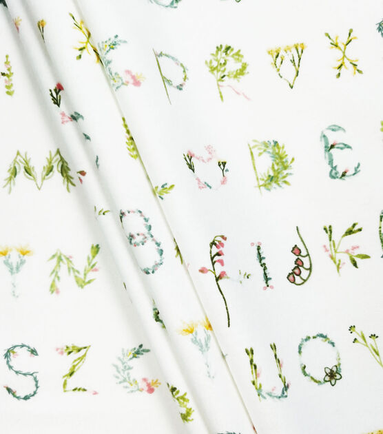 Fresh Picked Letters Nursery Flannel Fabric By Lil Pop Joann