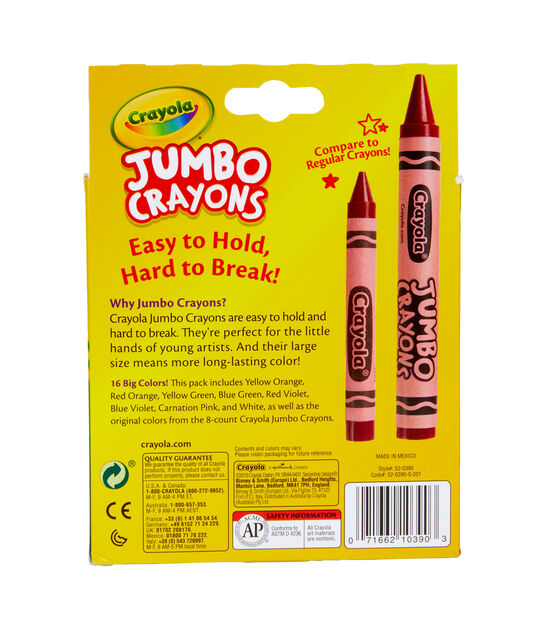 Crayola 16ct Multicolor Jumbo Crayons Joann