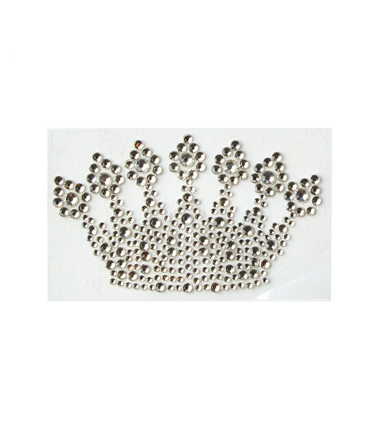 Juicy Couture 3 Rhinestone Crown Iron On Patch Joann